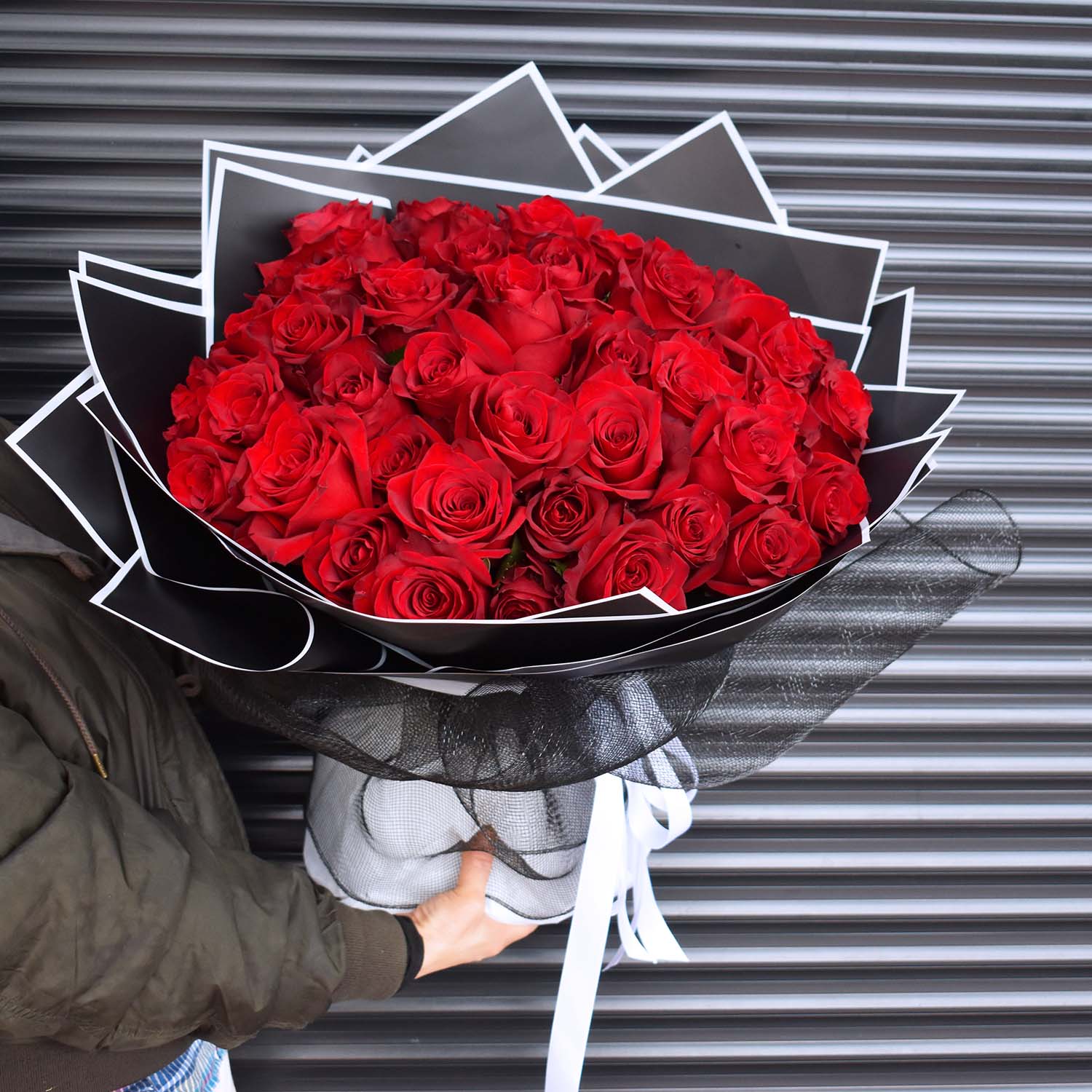 Totally Extravagant, Massive Red Rose Bouquet | Melissa's Florist ...