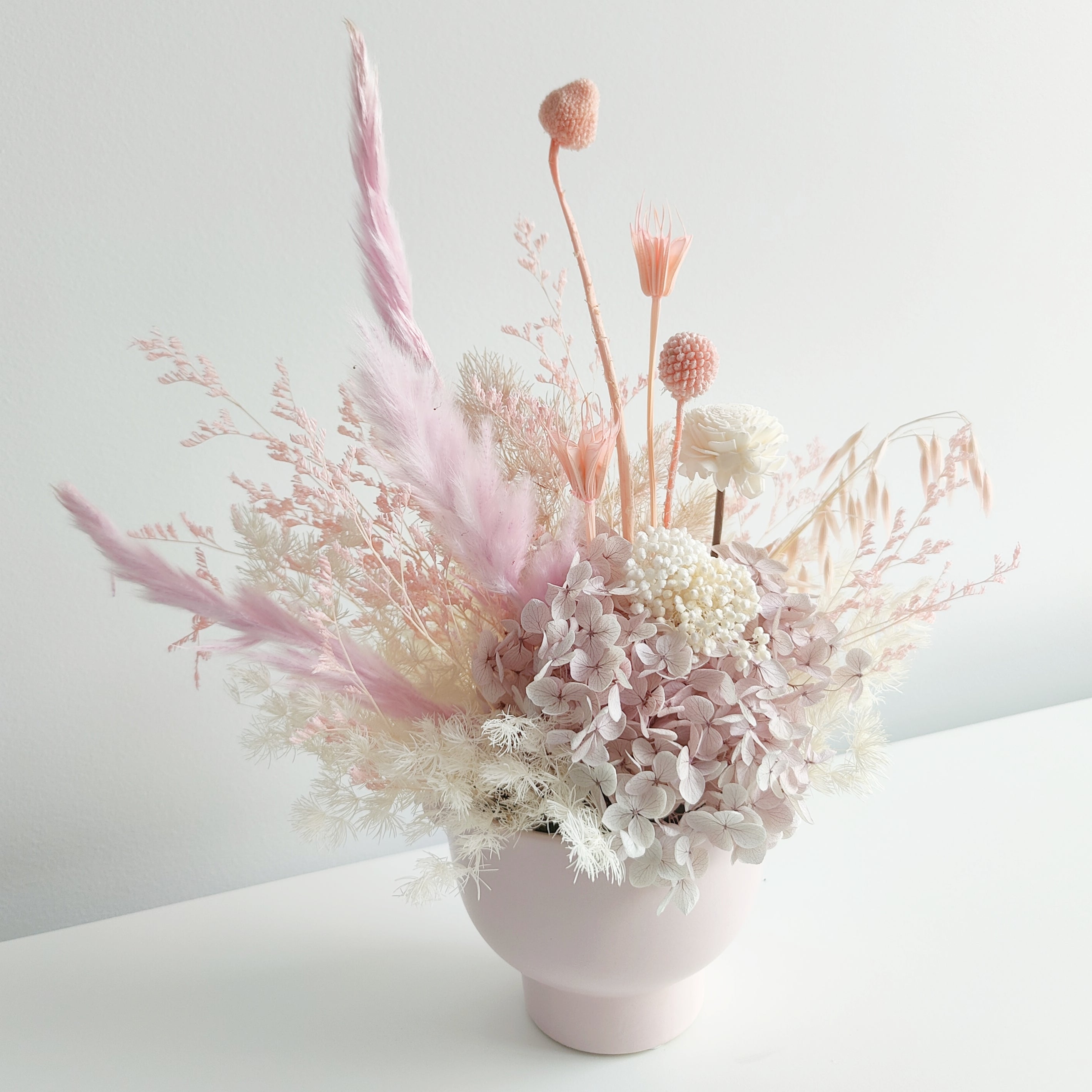 Vision in Pink Dried Flowers Arrangement | Melissa's Florist & Gifts ...